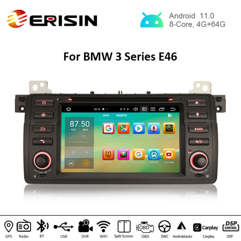 Erisin ES3384I 10.25 HD 2K IPS Android 13 Car Stereo for BMW X1 E84 ...
