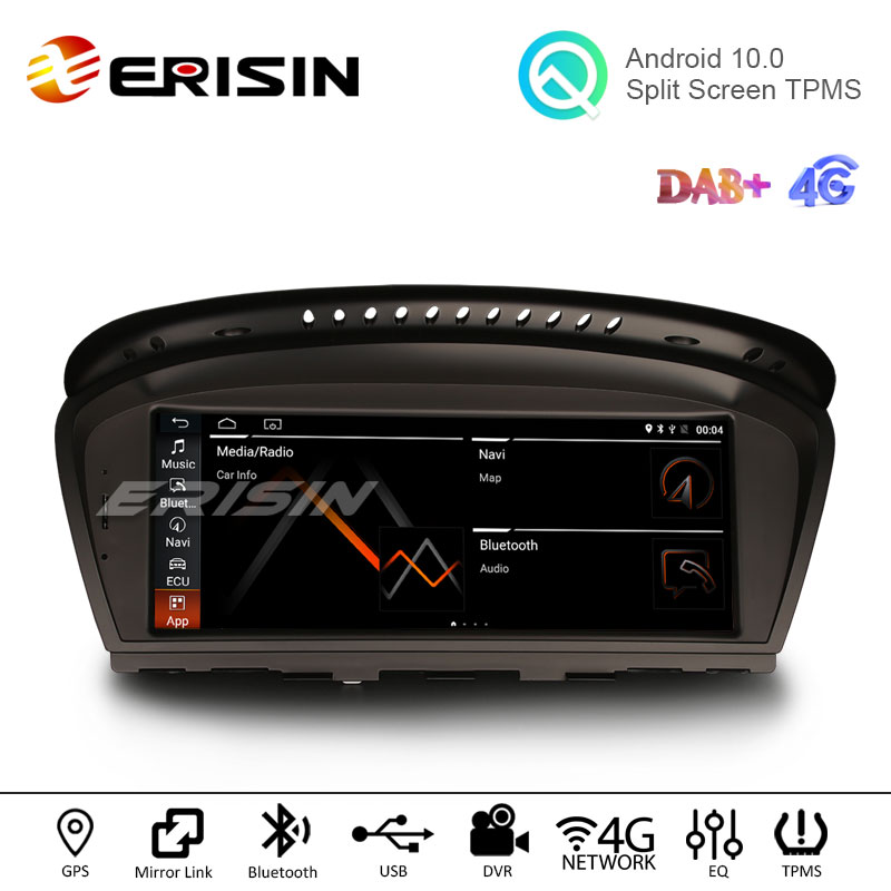 Erisin ES2660B 8.8" Android 10.0 Car Stereo OEM Radio GPS 4G SIM WiFi TPMS DVR for BMW 3er E60 ...