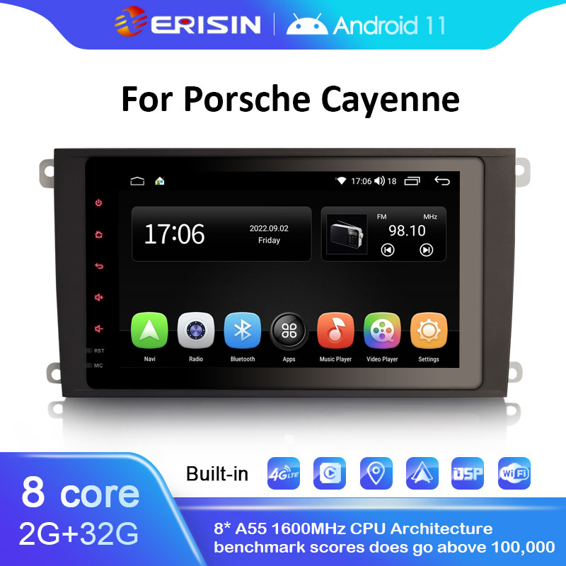 ES4114C 8" Octa Core 8* A55 1600MHz CPU Android 11 Car Stereo GPS For ...