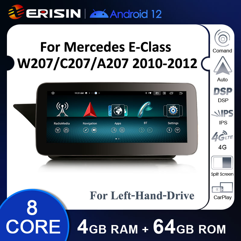 ES38E20L Android 12 CarPlay For Mercedes Benz E-Class W207 C207 A207 ...